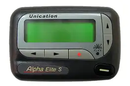 Unication Elite Secure Alphanumeric Pager | Leavitt Communications ...